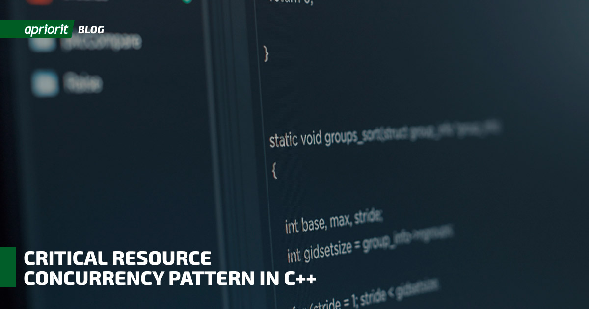 Critical Resource Concurrency Pattern In C Apriorit