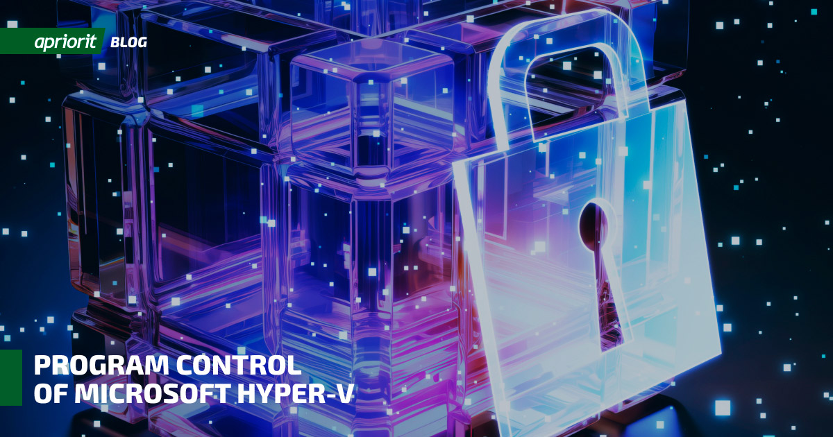 Program Control of Microsoft Hyper-V