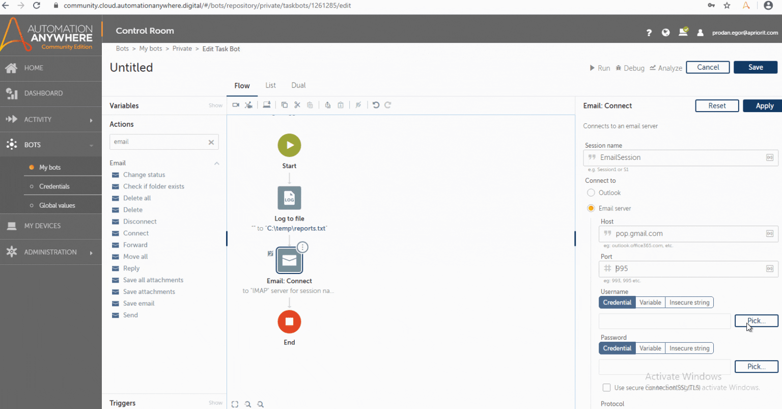 Using Automation Anywhere to Create Bots for Task Automation: A Practical Example | Apriorit